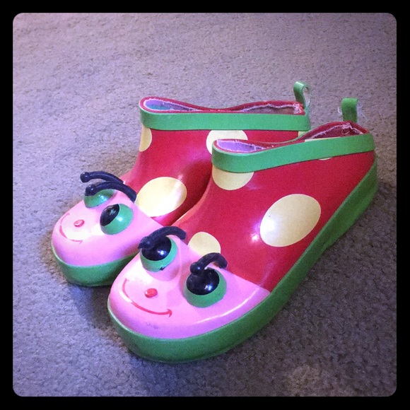 sunny patch | Shoes | Size 67 Slip On Rain Shoes Ladybug Muddy Puddle ...